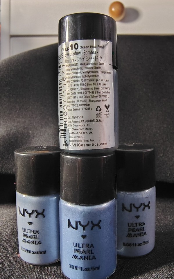 1 NYX Loose Pearl Eye Shadow color LP10 Ocean Blue Pearl 0.06 oz New ...
