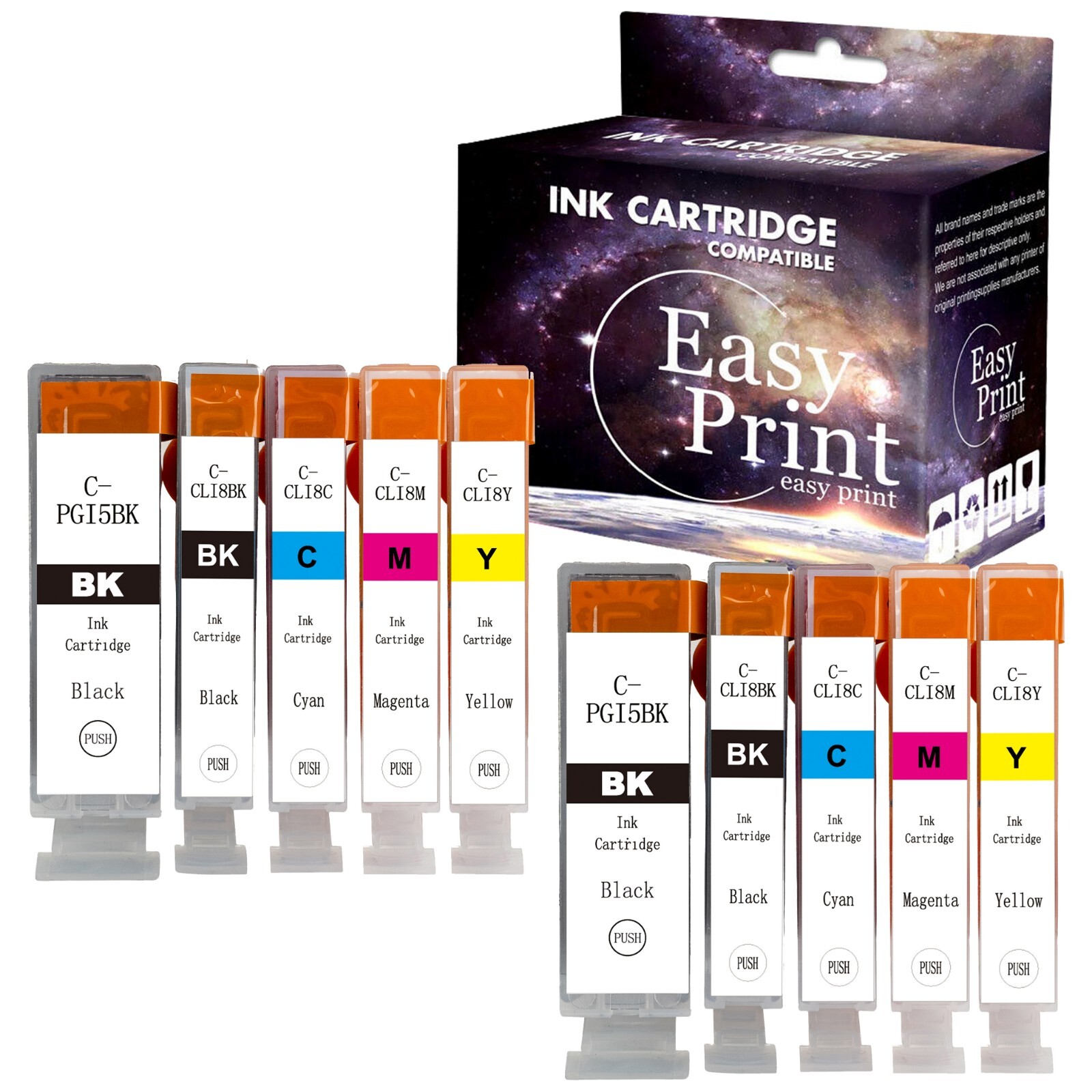 10PK PGI-5 CLI-8 Ink Cartridge PGI5 CLI8 for PIXMA iP4200 PIXMA MP960 Printer | eBay
