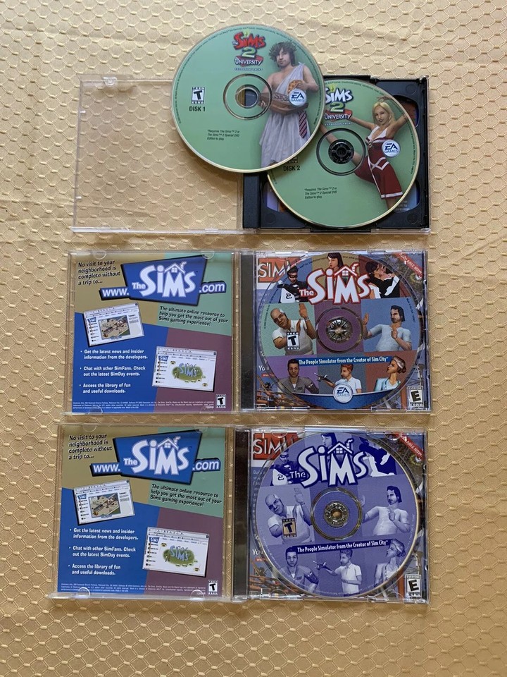 THE SIMS PC CD-ROM GAMES LOT OF 2 Sims And Sims 2 14633151589 | eBay
