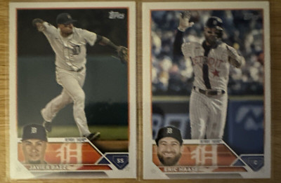 2023 Topps Series 2 - #591 Eric Haase #641 Javier Baez Detroit Tigers ...