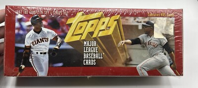 BRAND NEW TOPPS 1997 BASEBALL COMPLETE SET SERIES 1 & 2 FACTORY SEALED ...