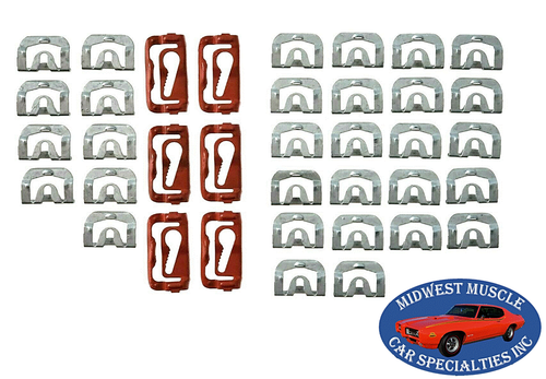 Front & Rear Windshield Molding Clips Camaro Firebird 67 68 69 Window ...