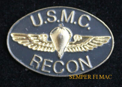 RECON USMC HAT LAPEL PIN US MARINES SPECIAL OPS SNIPER RIFLE PISTOL ...