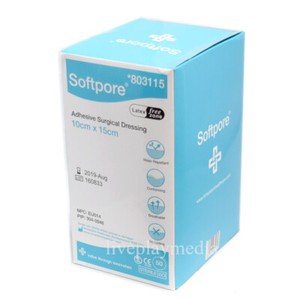 50 x Softpore Adhesive Dressings Sterile 10x15cm Cuts Burns Wounds | eBay
