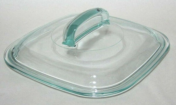 Corning Ware PYREX 7" Glass Lid 648C Fits Simply Lite 1.5 QT Square ...