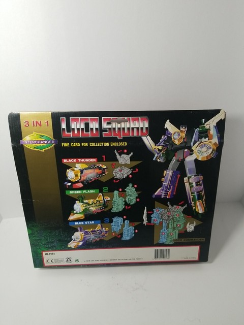 LOCO Squad 3 in 1 Train Locomotive Transformers Interchanger Commander ...