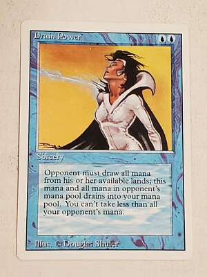 MTG Drain Power (Revised/Blue/R) - BGM | eBay