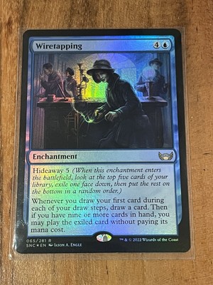 Wiretapping Near Mint Foil Streets of New Capenna - MTG - Unplayed | eBay