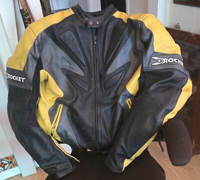 Joe Rocket Leather Motorcycle Jacket XXL Full Zip Vintage $250 | eBay