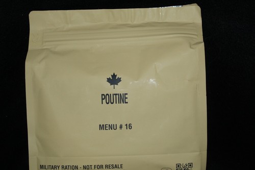 Canadian Army IMP 21 MRE Ration Menu #16 Poutine | eBay