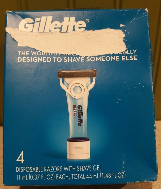 Gillette Treo Razor and Shave GEL 0.37 FL Oz 4pk X 10 Boxes for sale ...