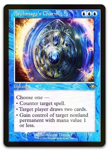 Archmage's Charm (Retro Frame) (Foil Etched) #7 NM Modern Horizons MH1 ...