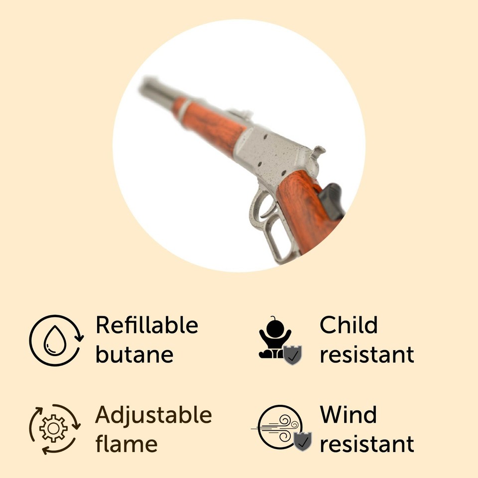 G.E.I. Lever Action Rifle BBQ Lighter Multipurpose Novelty Unique ...