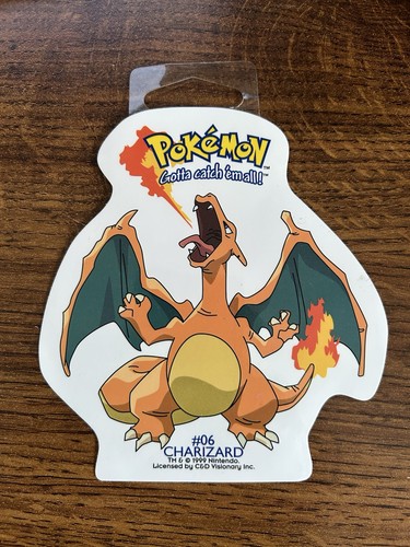 4" TALL VINTAGE CHARIZARD STICKER 1999 NINTENDO POKEMON FIRE DRAGON | eBay
