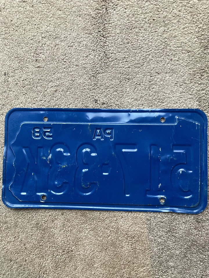 1962 Pennsylvania License Plate - 517 33K - Nice | eBay