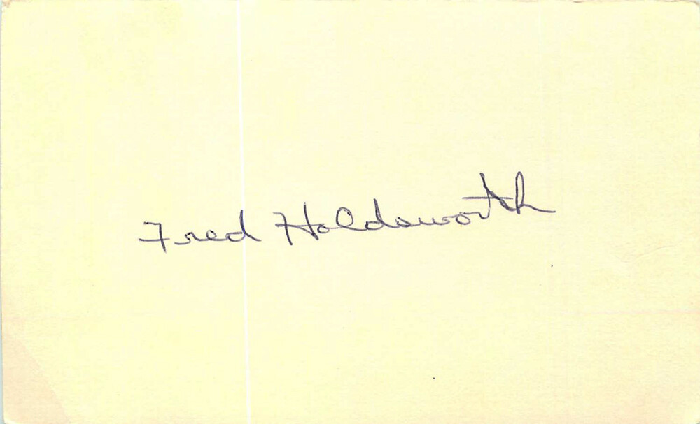Fred Holdsworth Signed Index Card Tigers Expos Orioles Braves | eBay
