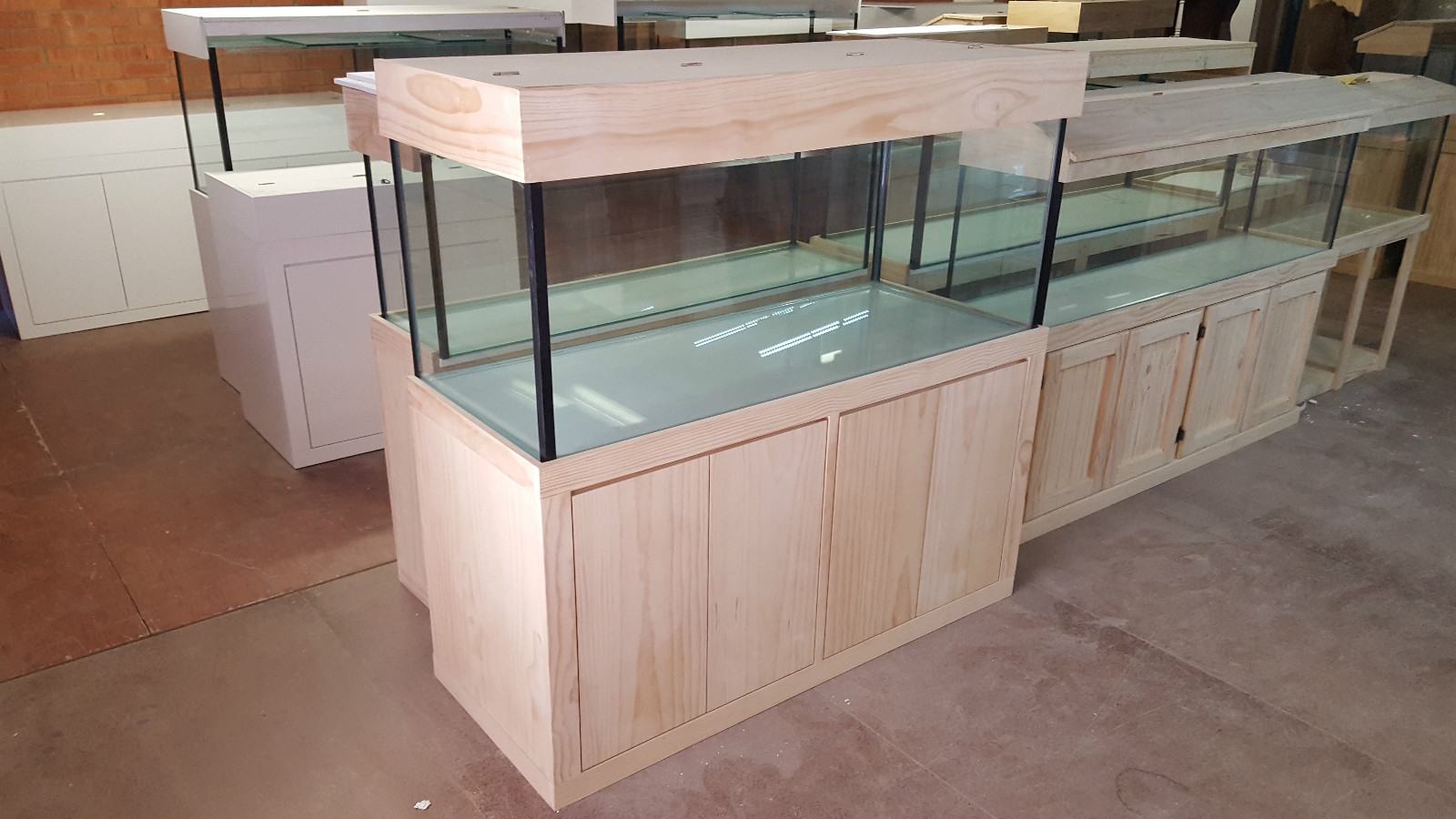 Aquarium 5ft x 2ft x 2ft -Fish Tank Cabinet & Flat Hood *Modern Style ...