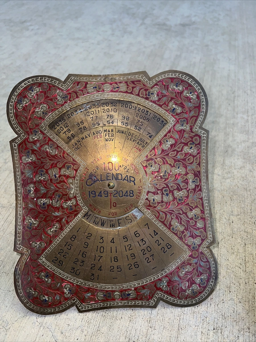 100 Year Perpetual Calendar
