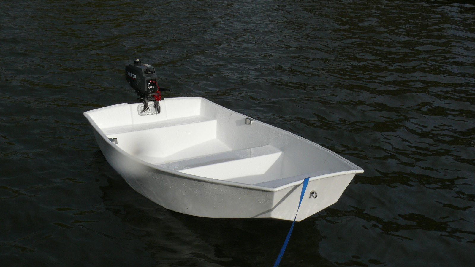 NEW Robust Fibreglass Dinghy Rowing Skiff Boat 2.4 m 7'11" Row Motor ...