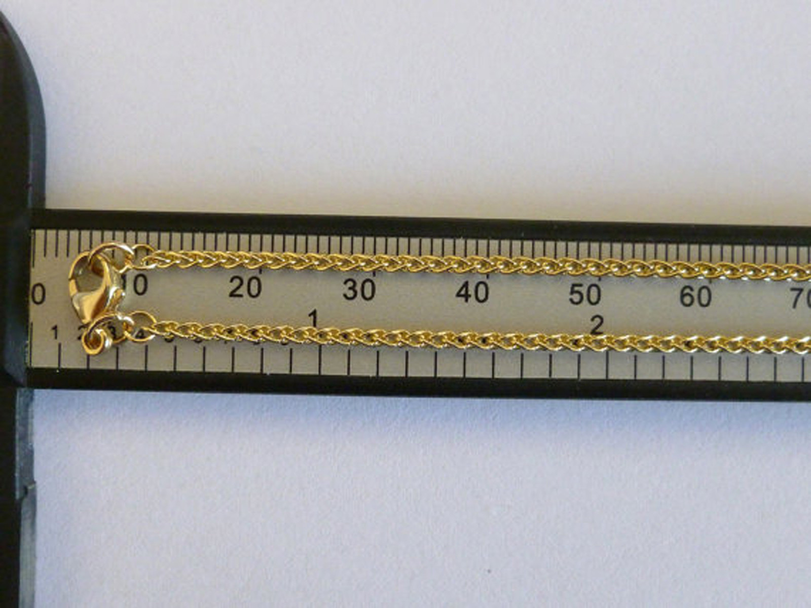 9ct Solid Yellow Gold Braided Wheat Chain Men Women Necklace - 70cm's ...