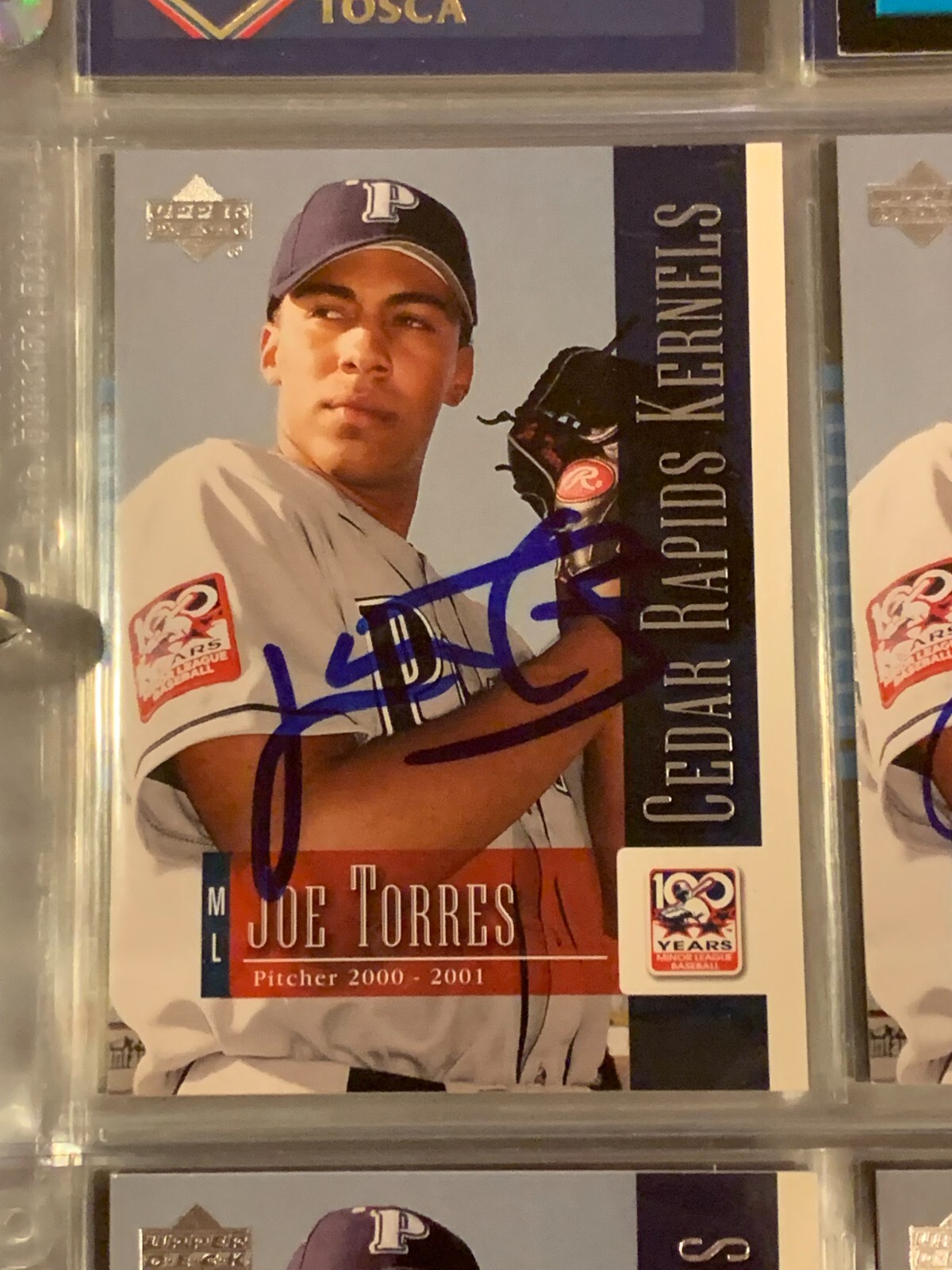 JOE TORRES AUTOGRAPHED SIGNED 2001 UPPER DECK MINORS CENTENNIAL CARD COA | eBay