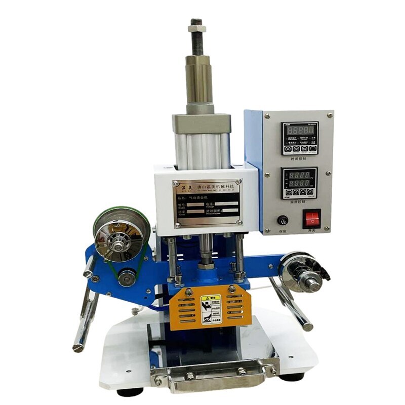 Pneumatic Heat Press Leather Soldering Iron LOGO Hot Stamping Machine ...
