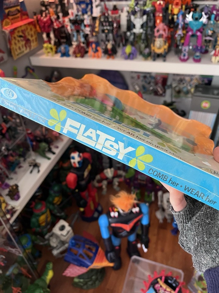 1968 Vintage IDEAL Flatsy Poseable Doll Filly Flatsy W Frame NEVER ...