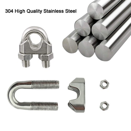 20Pcs M2 Wire Rope Clamp 304 Stainless Steel 1/16 inch Cable Clip... | eBay