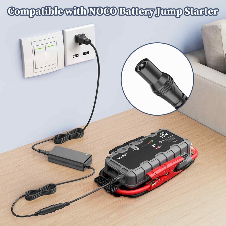 AC Wall Charger Power Adapter Cord for NOCO Genius Boost GB70 GB150 ...