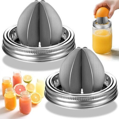 Mason Jar Juicer Lid, Stainless Steel Juicer Manual/Citrus Reamer/Lemon ...