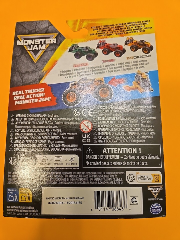 2025 Monster Jam Series JCB DIGATRON with Dirt Bike & Ramp Walmart ...