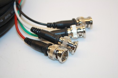 4 BNC to 4 BNC Video Cable Ferrite Core 20ft Premium High Resolution | eBay