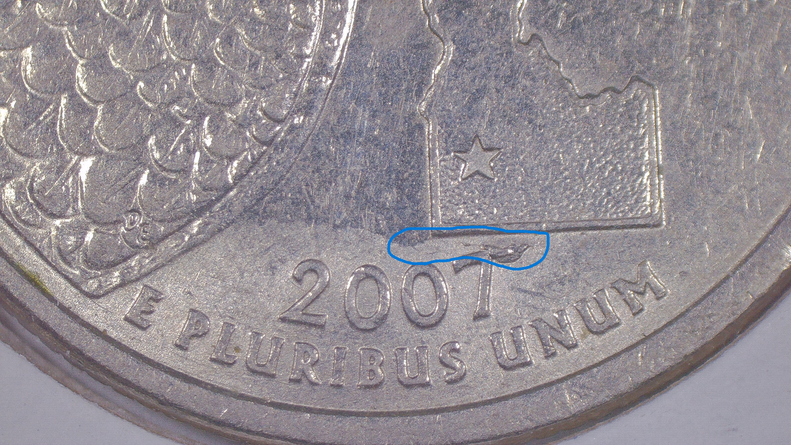 2007 P Error Quarter Coin Idaho State Die Crack Reverse | eBay