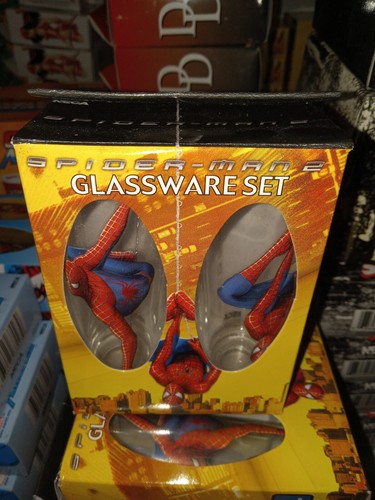 Spider-Man 2-Official Movie Merchandise Glassware Set-2 Shot Glasses ...