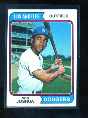 1974 TOPPS VON JOSHUA DODGERS BLANK BACK VGEX A04215 | eBay