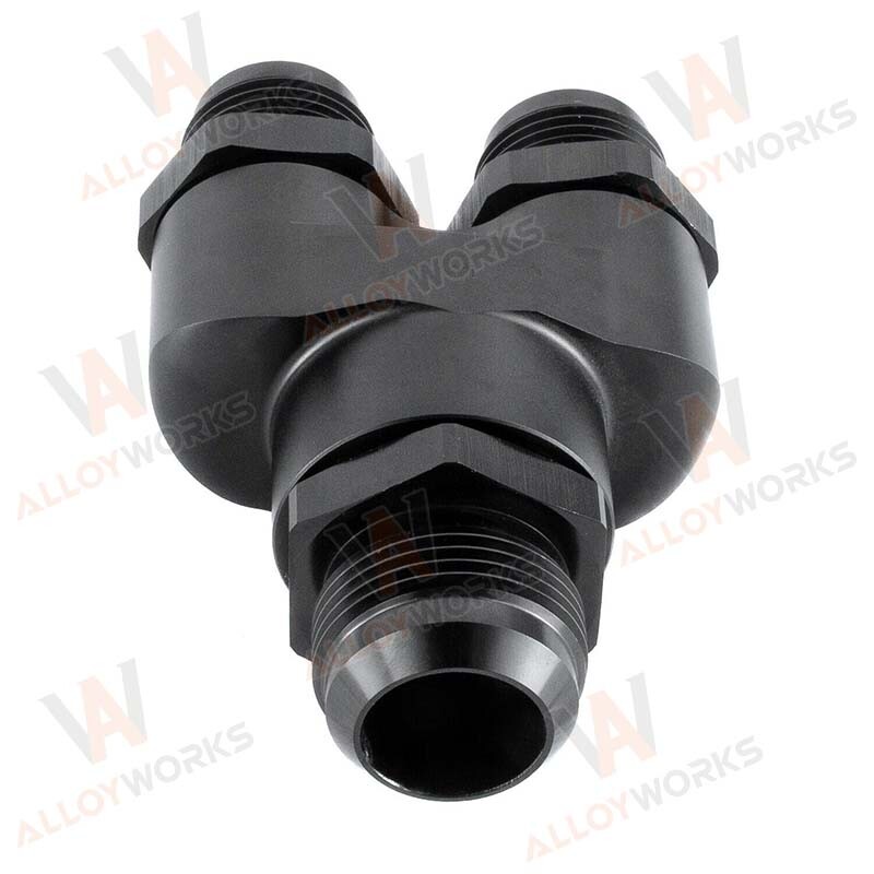 NEW 16 AN to 2x 12AN Parallel "Y" Distribution Block Custom W/ 1/4 NPT ...