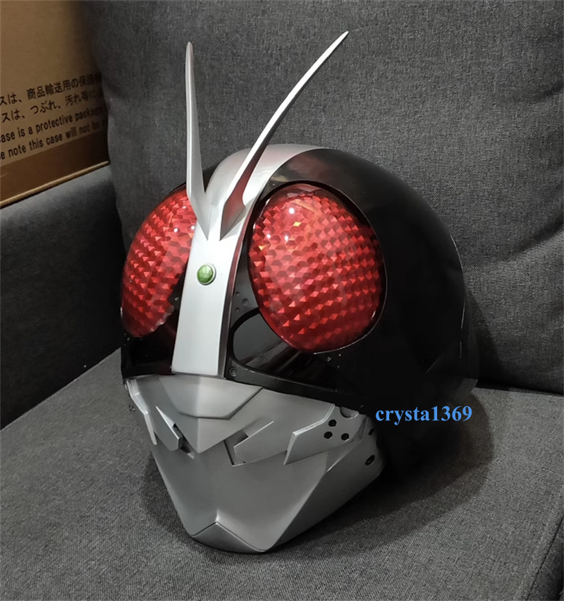 Kamen Rider Masked Rider 2 Cosplay Helmet 1:1 Wearable LED Resin Mask ...