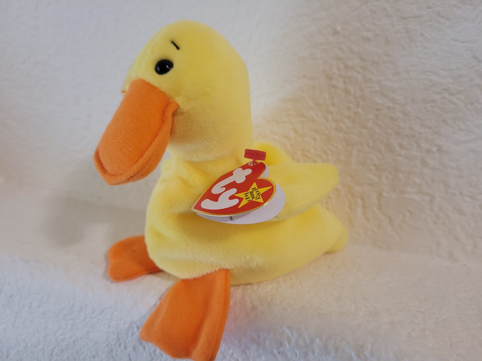 RARE Ty Beanie Baby "QUACKERS" THE DUCK Rare Tag Errors Mint condition ...