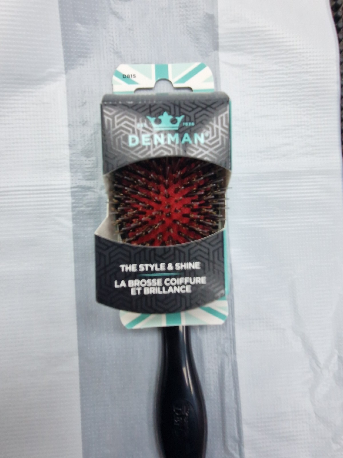 Denman The Style & Shine D81S - Black Detangle Shape & Gloss (small ...