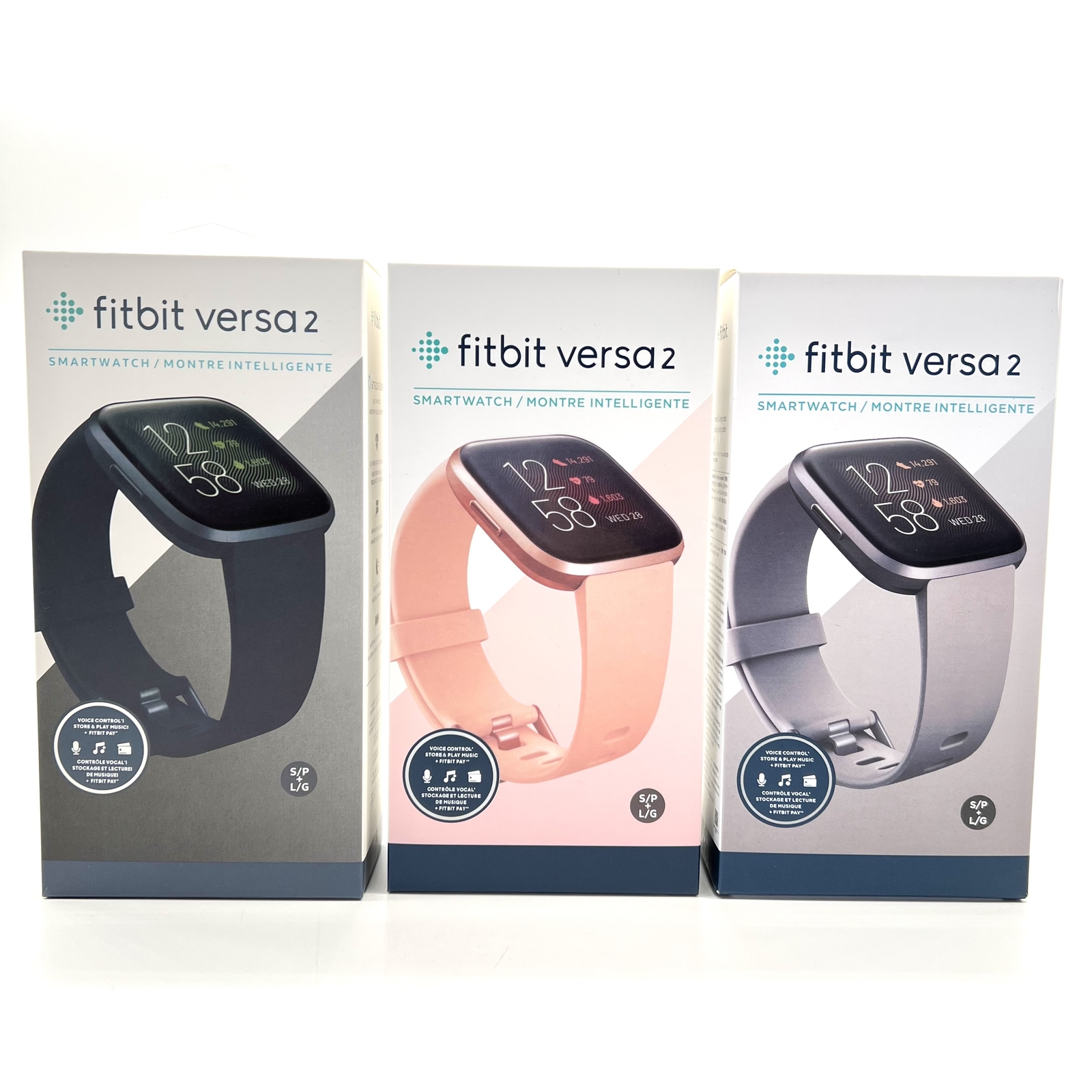 Fitbit Versa 2 Health & Fitness Smartwatch Activity Tracker S & L Sizes ...
