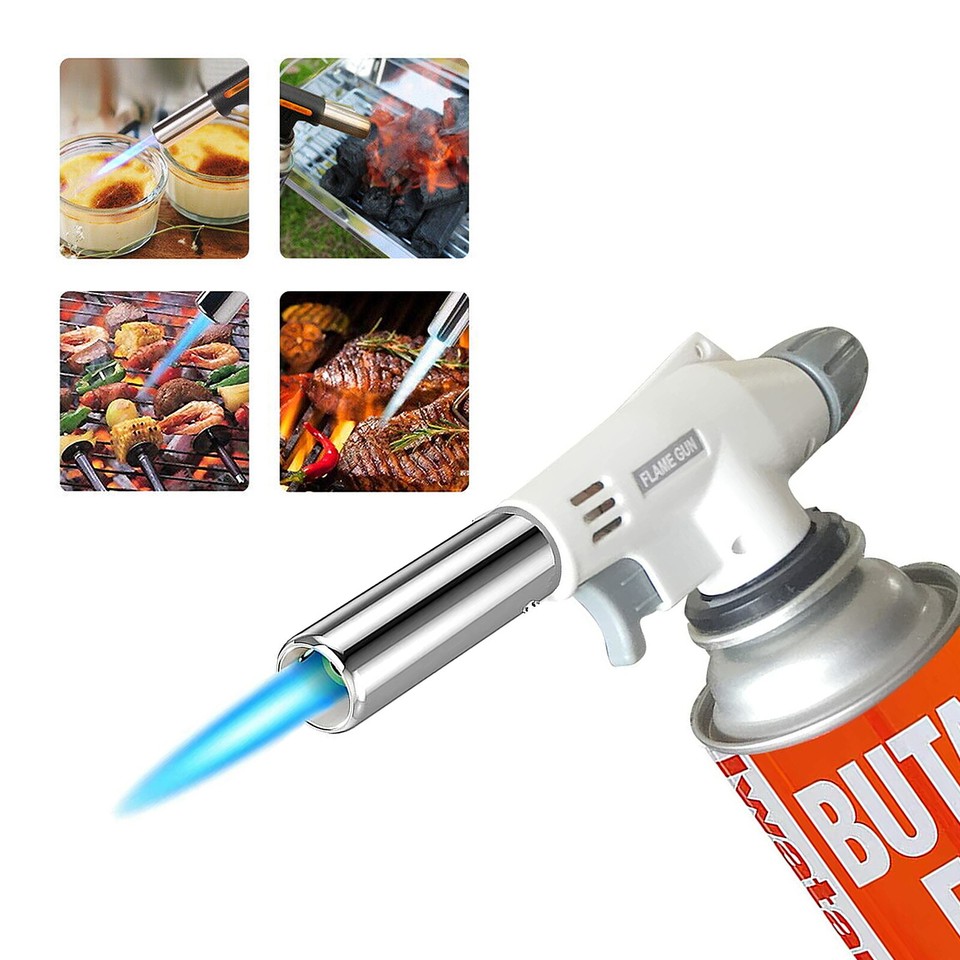 Portable Camping Gas Torch Welding Maker Lighter Butane Burner Flame ...