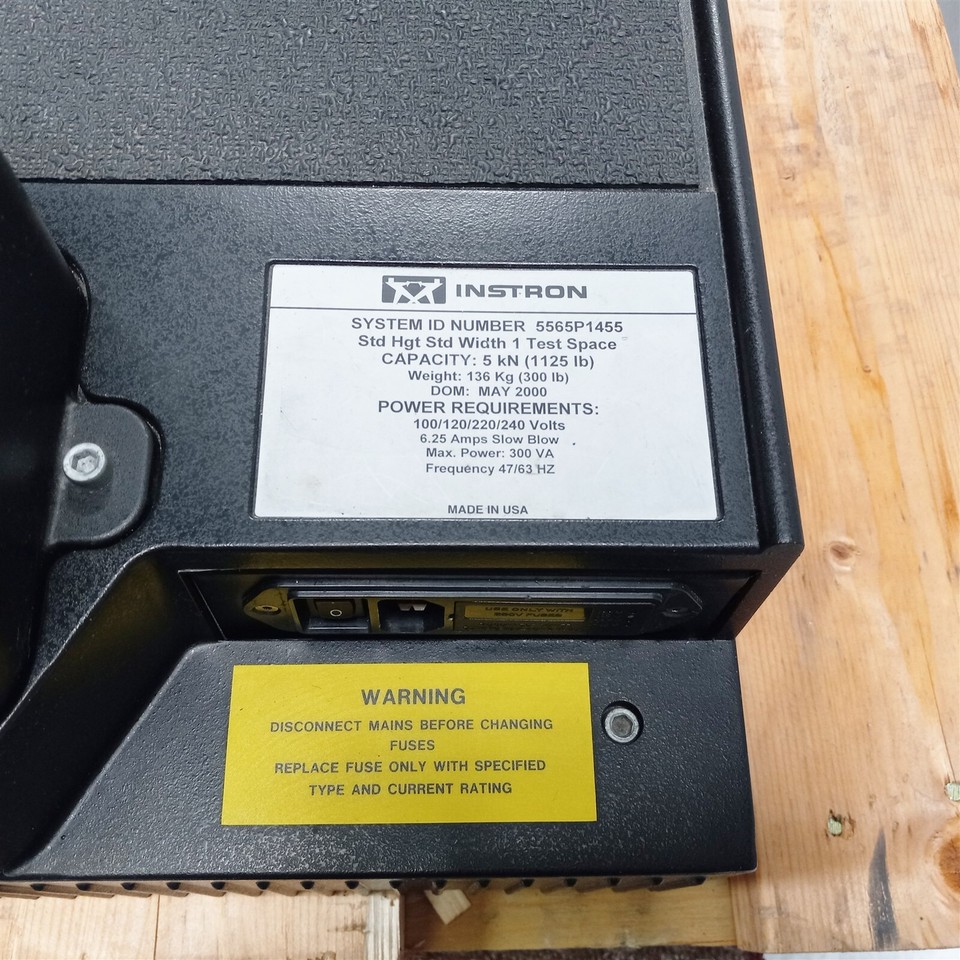 Instron 5565 Dual Column 5kN 1125lb Electro-Mechanical Tensile Tension ...