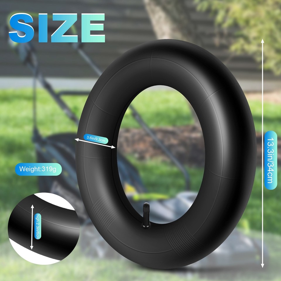 Wheelbarrow Inner Tube 3.50-8 Heavy Duty Rubber Inner Tube Replacement ...