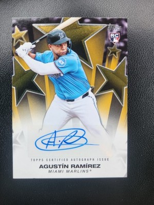 2025 Topps Update Augustin Ramirez gold parallel BSAU-ARA /50 Miami ...