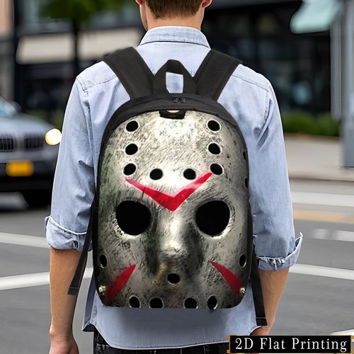 Horror Jason Mask Backpack Lightweight Large Capacity Foldable | eBay