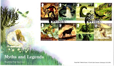 2025 GB MYTHS & LEGENDS FDC - CHESTER Postmark- *NICE* 27.3.25 ...