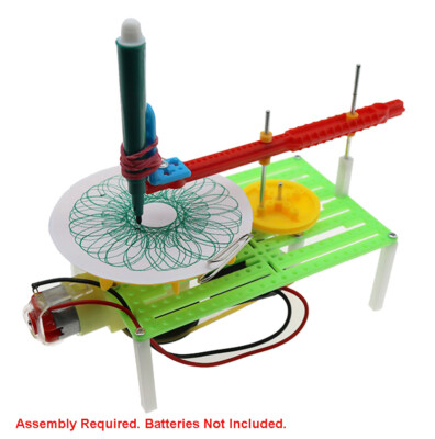 Plastic DIY Education Battery Powered Automatic Pattern Drawing Machine ...