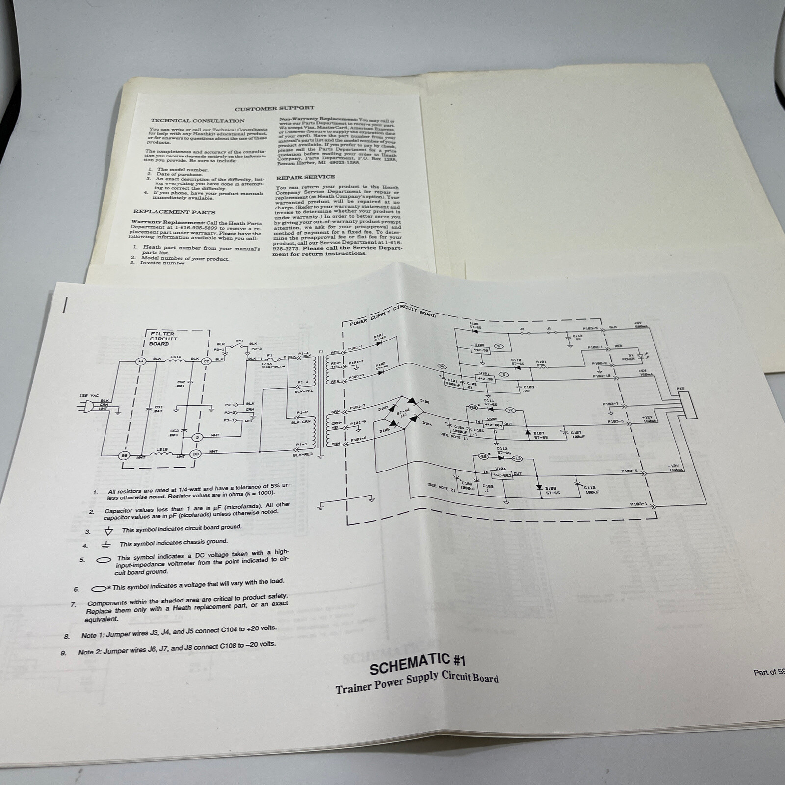 Vintage HEATHKIT Trainer Circuit Board Schematics (9) Part 595-4170-4 ...