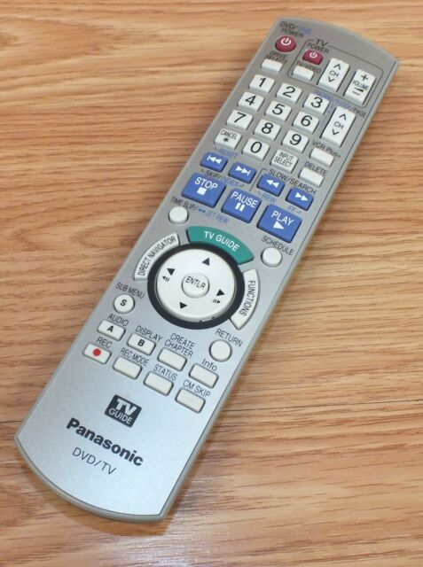 Panasonic (EUR7659Y90) DVD / TV / VHS Remote Control W/ TV Guide & VCR ...