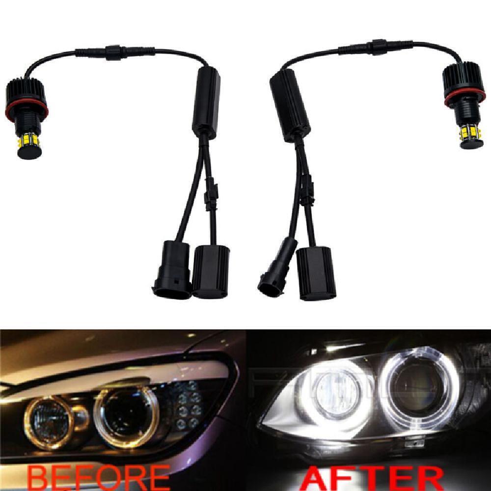 For E89 X6 E71 E70 X5 E82 Angel Eyes H8 LED Side Marker Halo Light Bulb ...